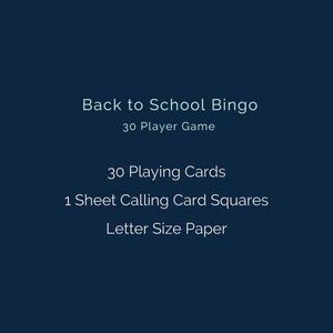 Printable Bingo for Back to School, Preschool Bingo, Classroom ...