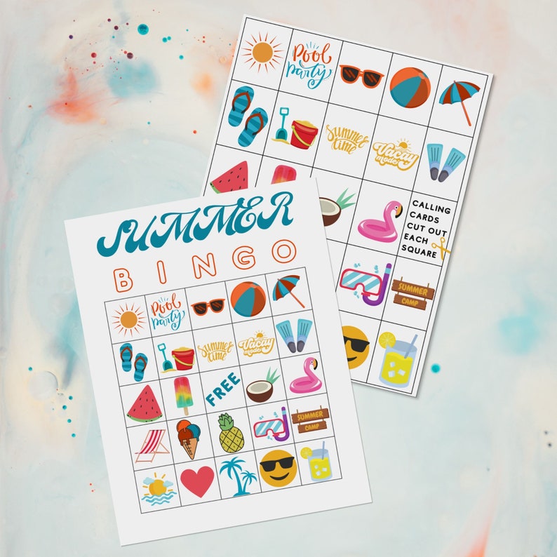 Summer Bingo, Printable Activities for Kids, Summer Activities and ...