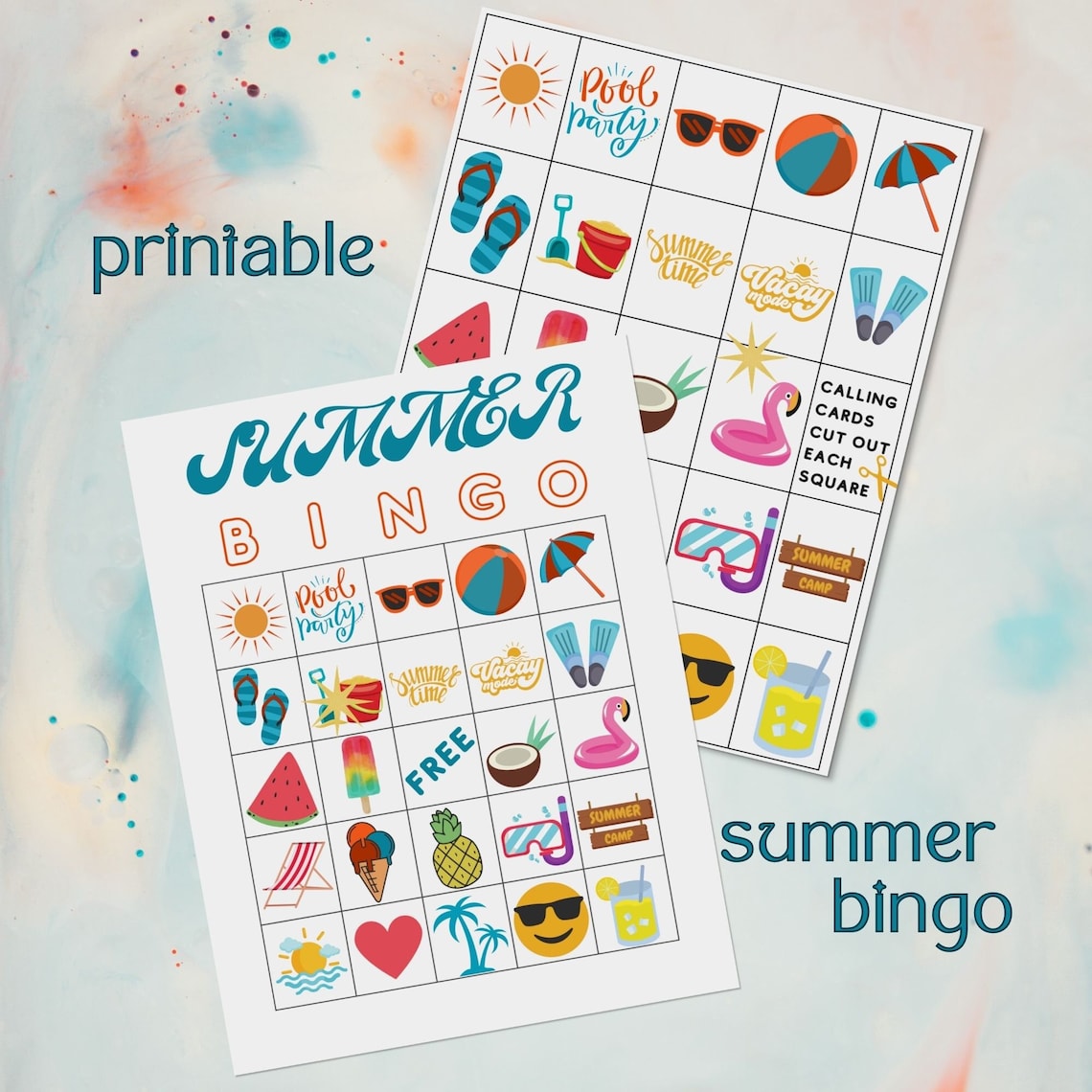 Summer Bingo, Printable Activities for Kids, Summer Activities and ...