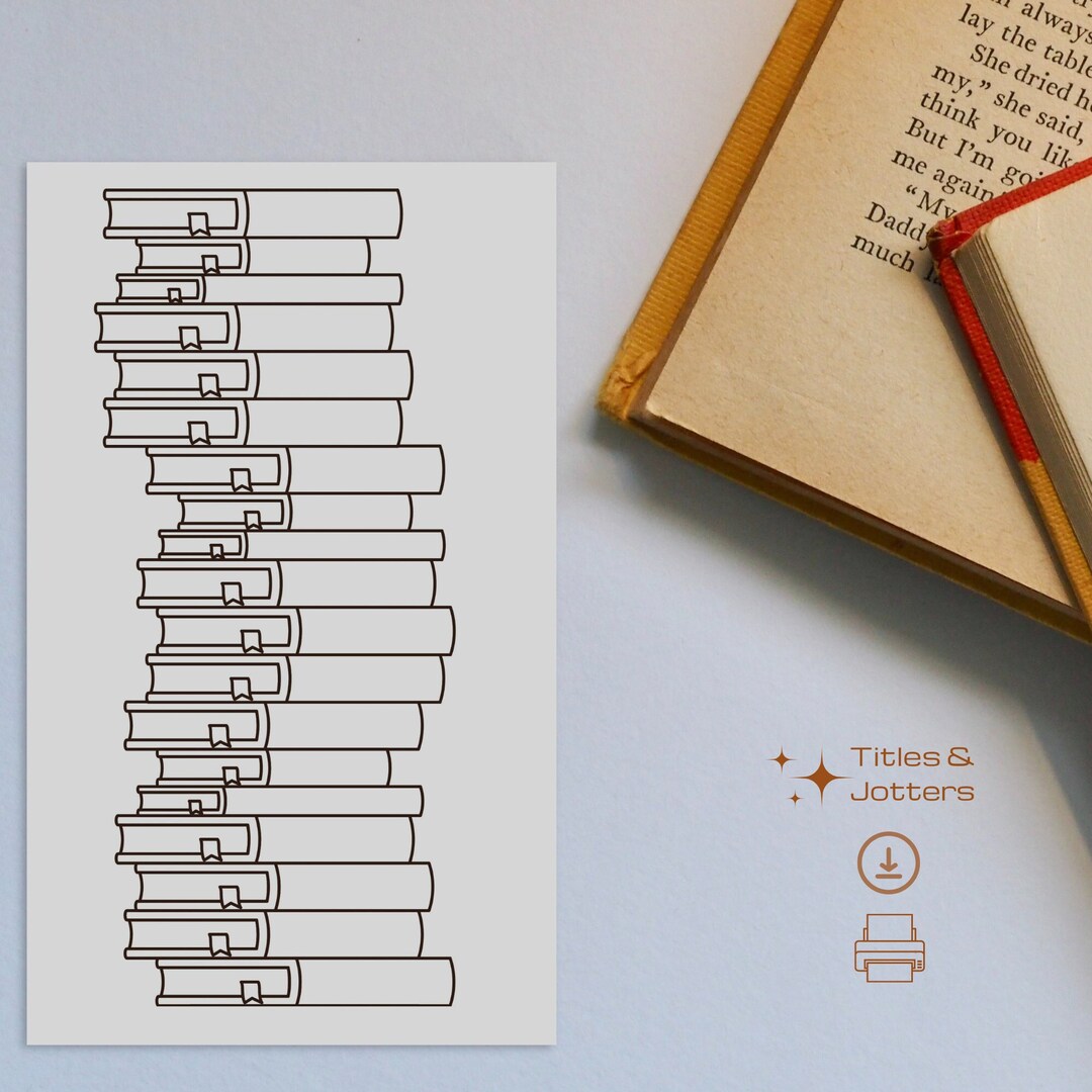 Printable Reading Tracker Bookmark, Reading Goal Birthday Gift for ...