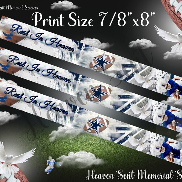 Cowboy Memorial Template - Etsy