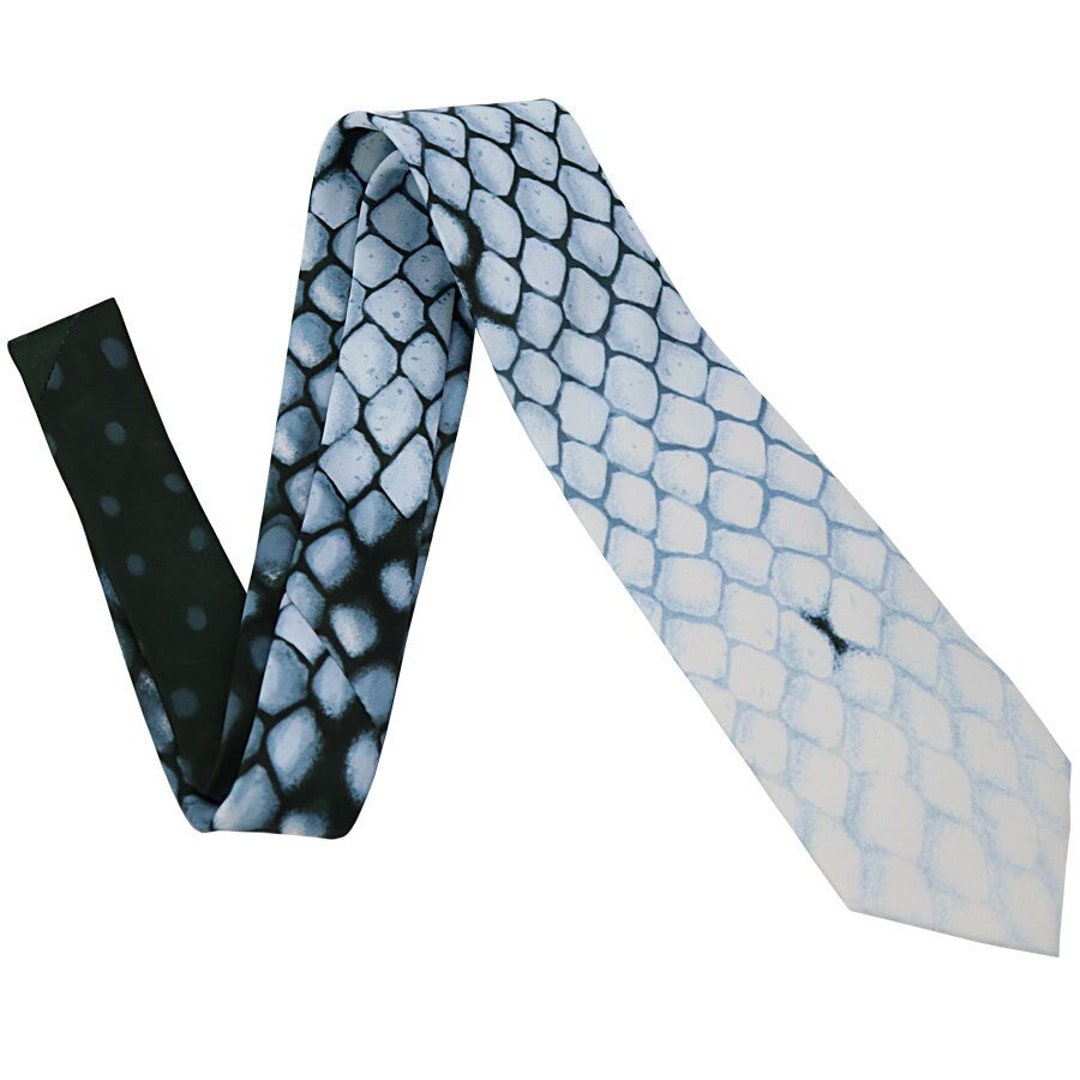 Fish Tie Necktie With a Scale Pattern of a Seatrout Trout - Etsy