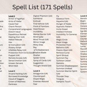 Warlock Dnd Spell Cards | Dnd Spellbook | Dnd Spellbook Cards | Dnd ...