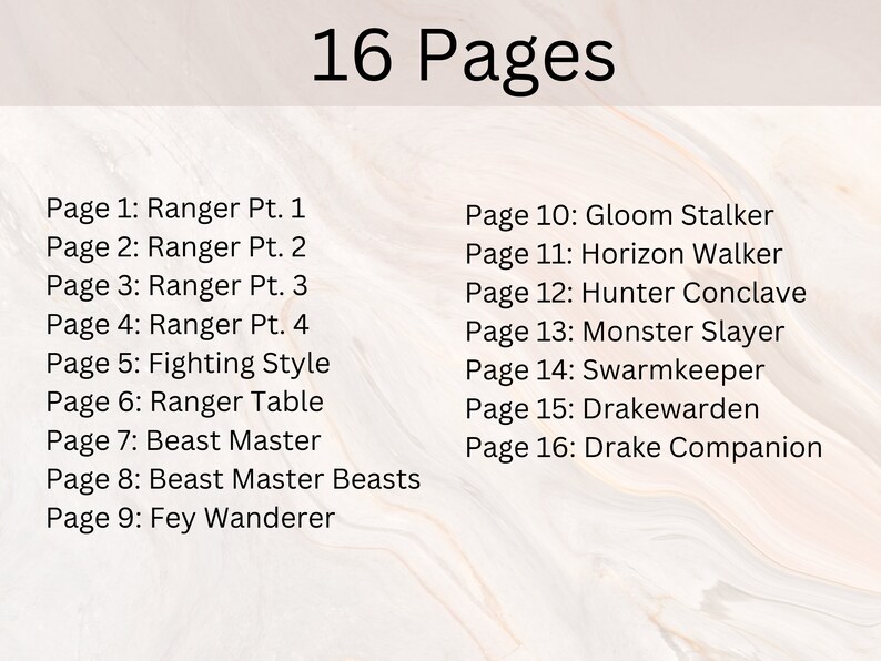 Ranger Cheat Sheet | Ranger Quick Reference Guide | Dnd Cheat Sheet | Dnd Ranger | Ranger Gifts ...