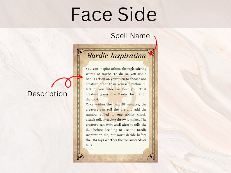 Bard Ability Cards Dnd Ability Cards Dnd Bard Dnd - Etsy