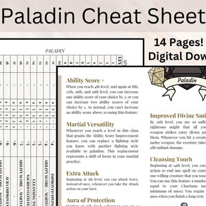 PALADIN BUNDLE | Dnd Paladin Pack | Paladin Spell Cards | Paladin ...