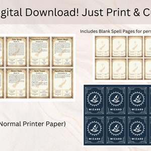 Wizard Dnd Spell Cards | Dnd Spellbook | Dnd Spellbook Cards | Dnd ...