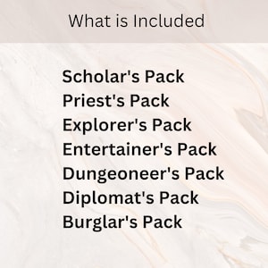 DND EQUIPMENT PACK | Dnd Starter Pack | Campaign Helper | Digital ...