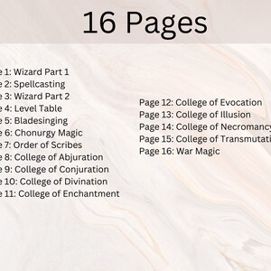 Wizard Cheat Sheet | Wizard Quick Reference Guide | Dnd Cheat Sheet ...