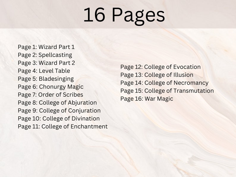 Wizard Cheat Sheet Wizard Quick Reference Guide Dnd Cheat Sheet Wizard ...