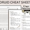 Ranger Cheat Sheet | Ranger Quick Reference Guide | Dnd Cheat Sheet | Dnd Ranger | Ranger Gifts ...