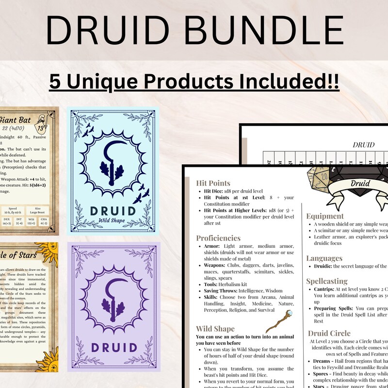 Dnd Druid - Etsy