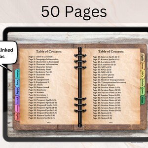 DND DIGITAL JOURNAL | Dnd Digital Campaign Journal | Dnd Multisection ...