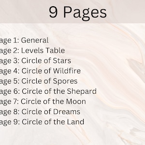 Druid Cheat Sheet | Druid Quick Reference Guide | Dnd Cheat Sheet | 9 ...