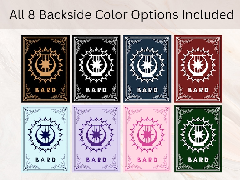 Bard Dnd Spell Cards Dnd Spellbook Dnd Spellbook Cards - Etsy