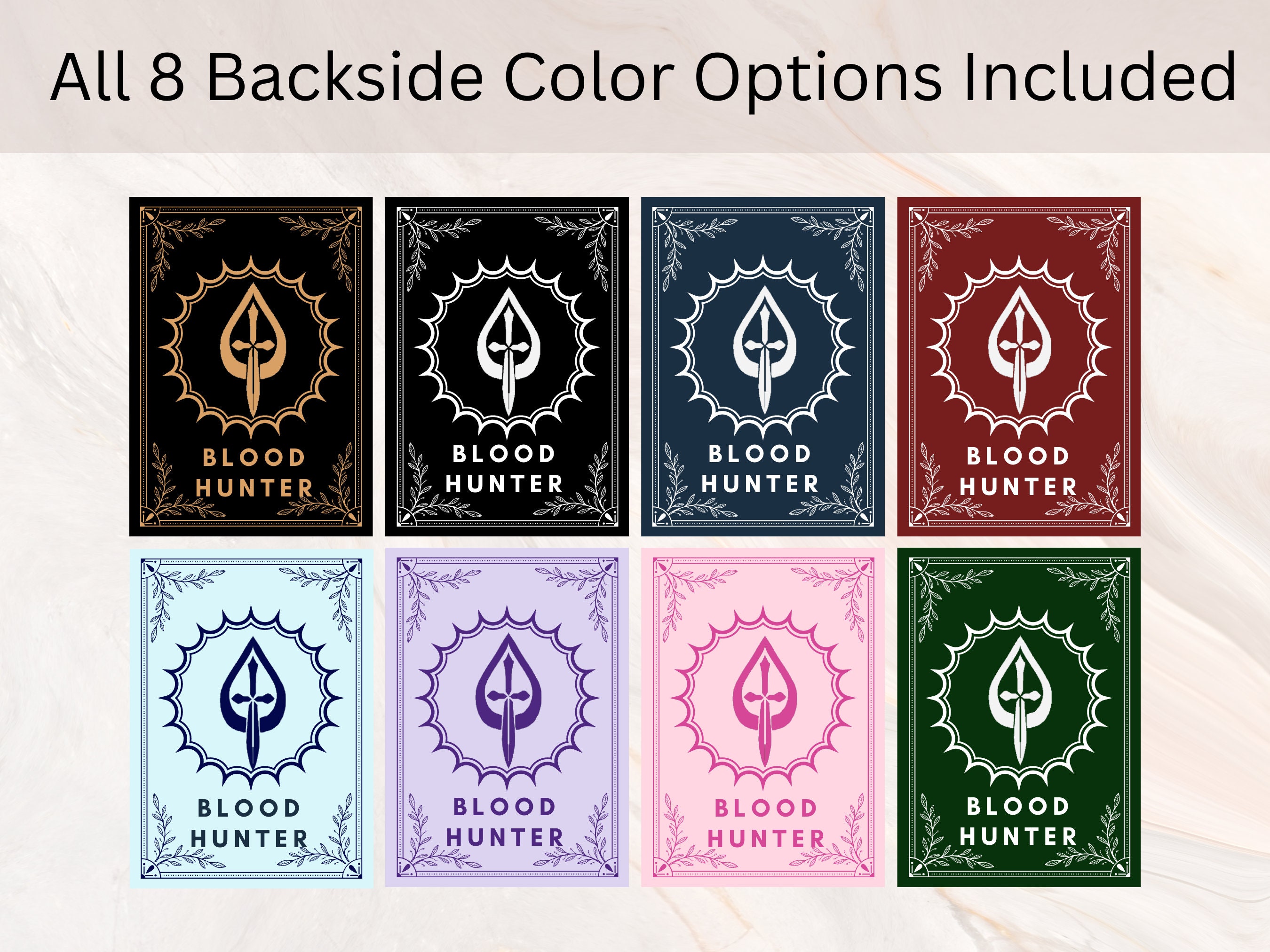 Bloodhunter Dnd Spell Cards | Dnd Spellbook | Dnd Spellbook Cards | Dnd ...