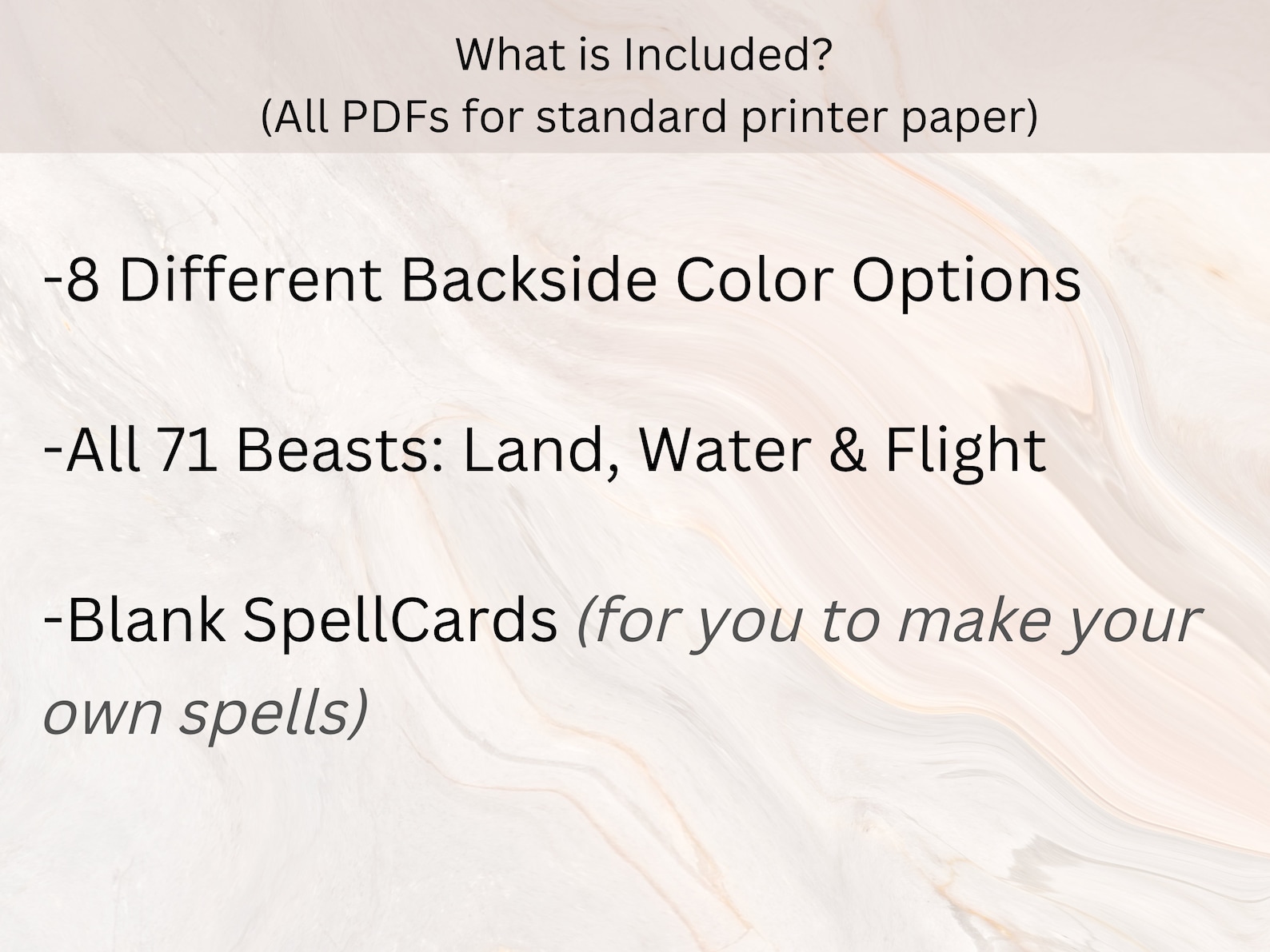 Druid Wild Shapes Cards Dnd 5e Wild Shape 71 Beast Transformations ...