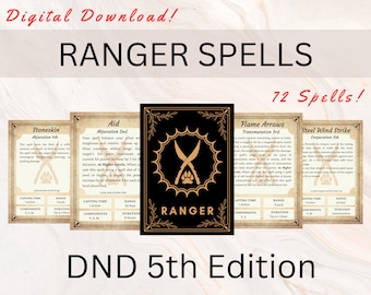 Ranger Spell Cards - Etsy
