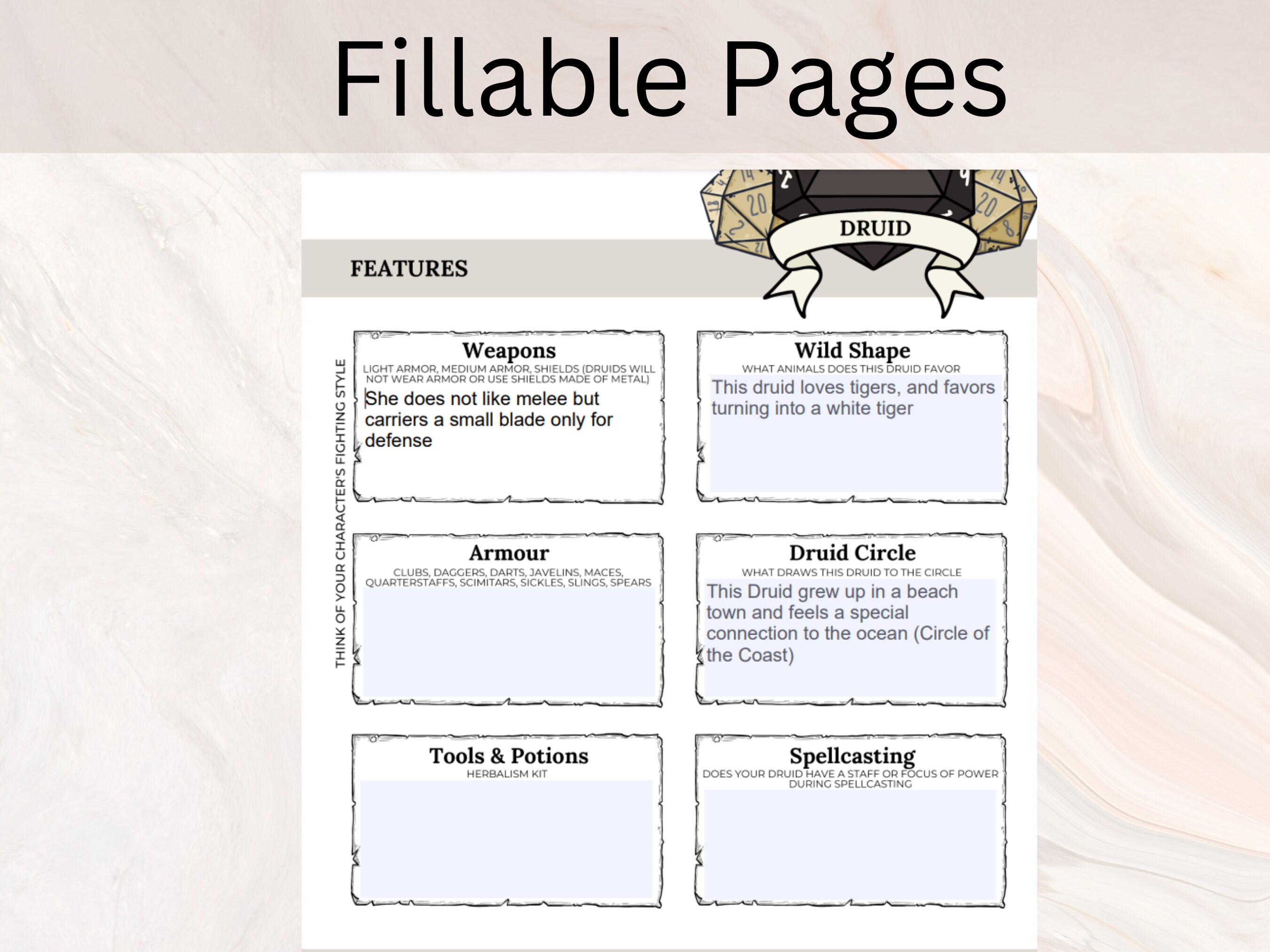 Build a Druid Druid Builder Druid Guide Dnd Build a - Etsy