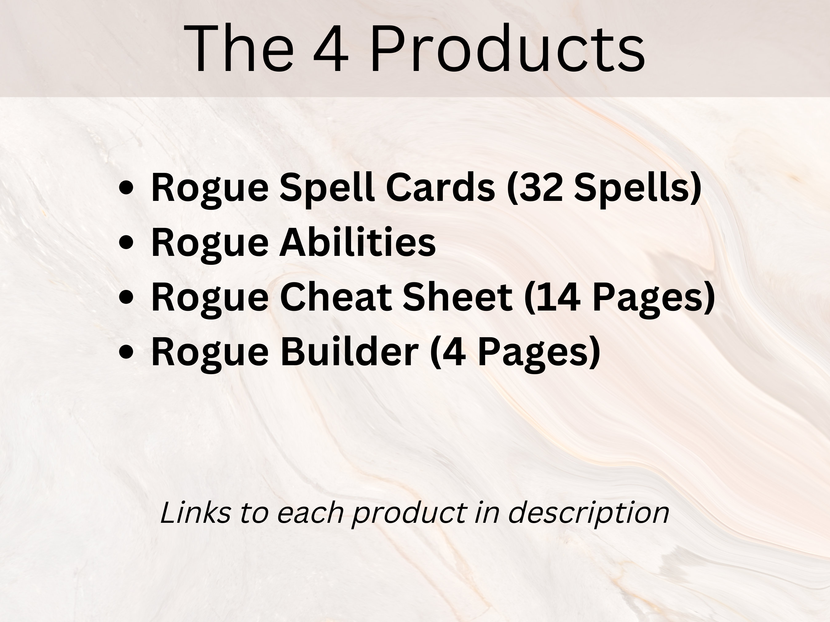 ROGUE BUNDLE Dnd Rogue Pack Rogue Spell Cards Rogue - Etsy