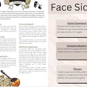 Bard Cheat Sheet | Bard Quick Reference Guide | Dnd Cheat Sheet | 10 ...