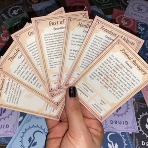 DRUID BUNDLE | Dnd Druid Pack | Druid Spell Cards | Wild Shape ...