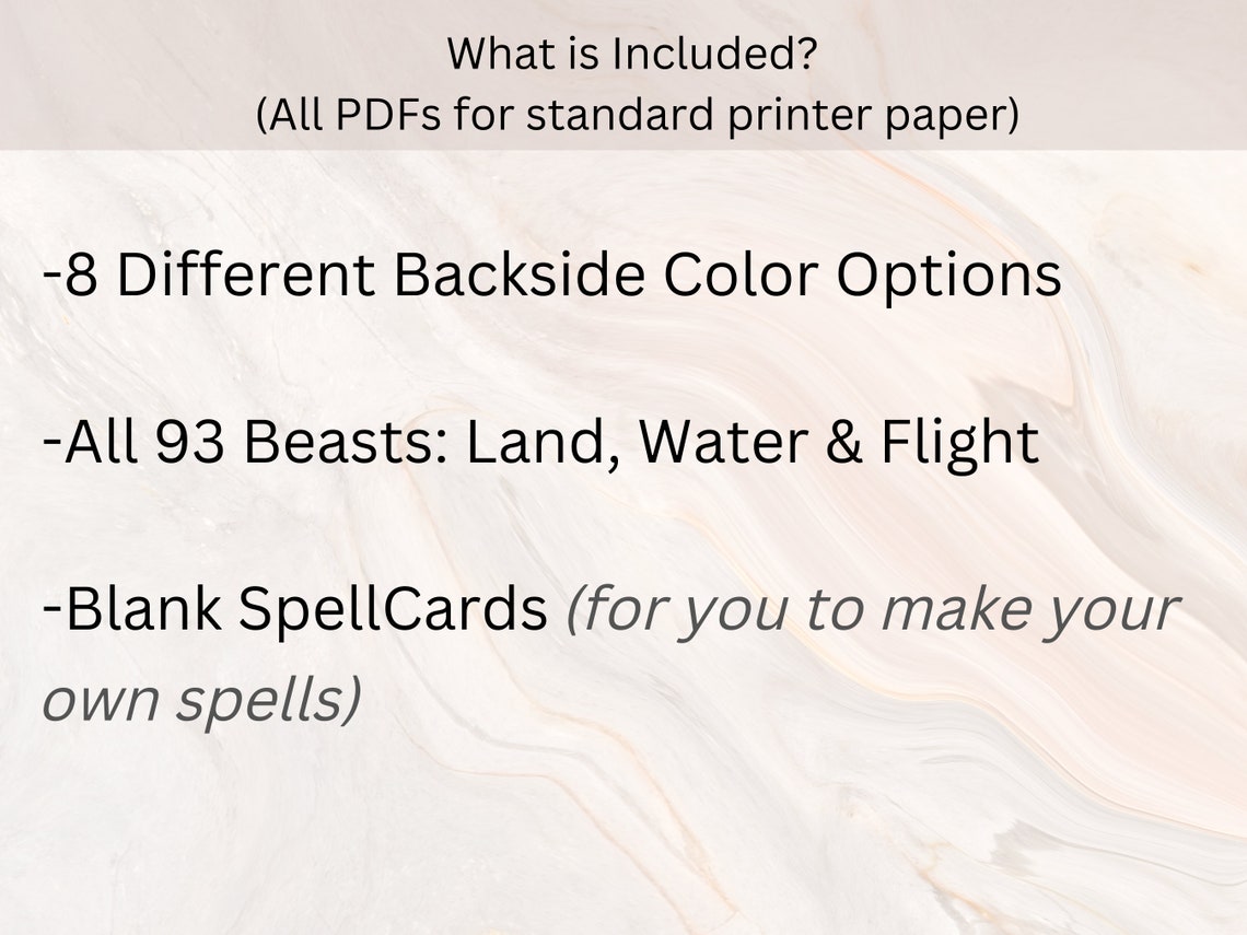 Moon Druid Wild Shapes Cards Dnd 5e Wild Shape 93 Beast - Etsy