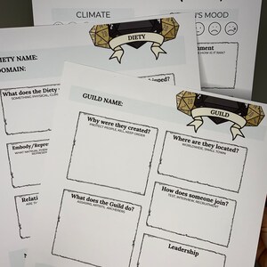 Dnd Worldbuilding Bundle | Dnd DM Helper | Dnd Dungeon Master | Dnd ...