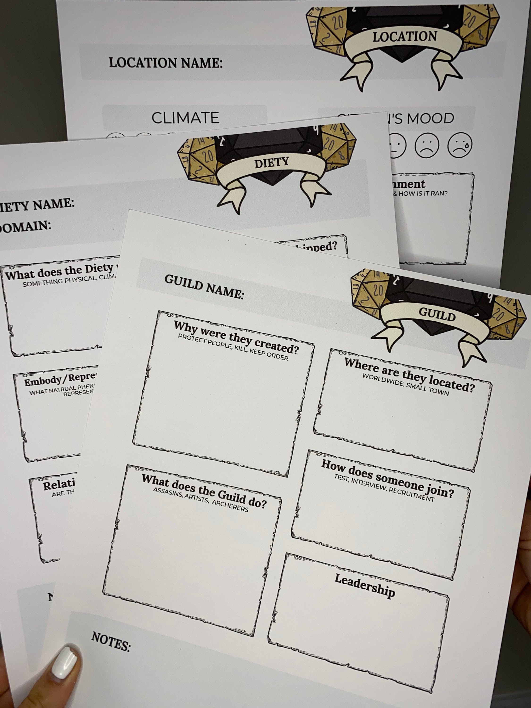 Dnd Worldbuilding Bundle Dnd DM Helper Dnd Dungeon Master - Etsy