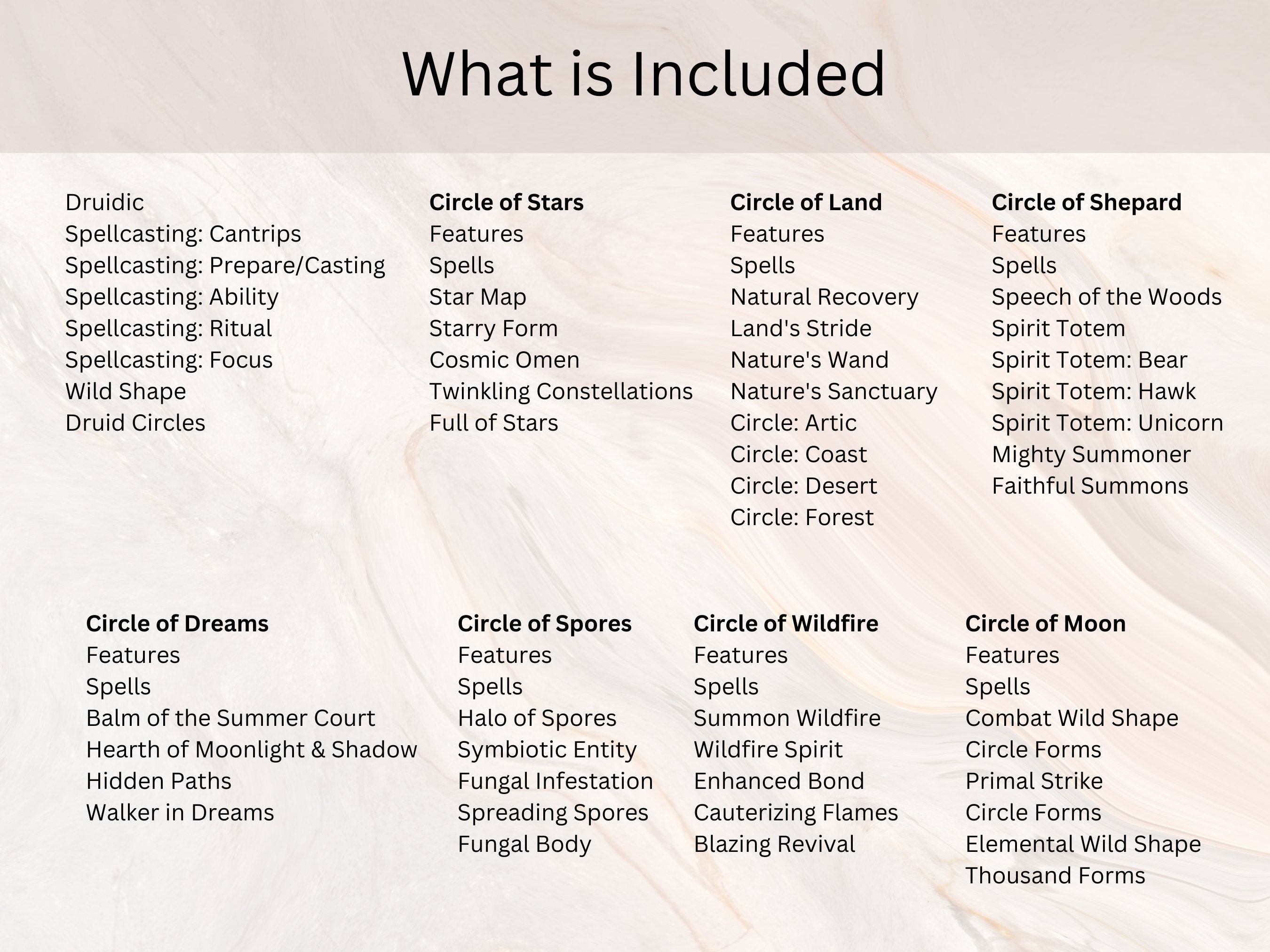 Druid Ability Cards Dnd Ability Cards D&D Druid Dnd - Etsy Australia