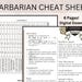Druid Cheat Sheet Druid Quick Reference Guide Dnd Cheat Sheet 9 Page ...