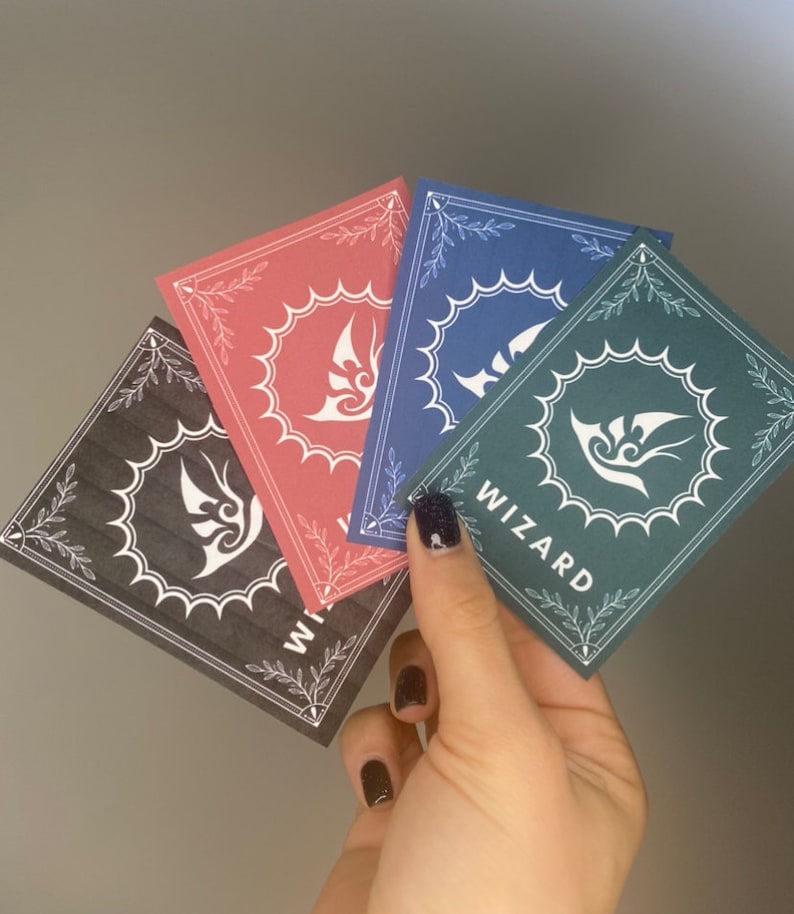 Wizard Dnd Spell Cards Dnd Spellbook Dnd Spellbook Cards - Etsy