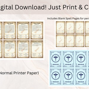 Rogue Dnd Spell Cards | Dnd Spellbook | Dnd Spellbook Cards | Rogue Dnd ...