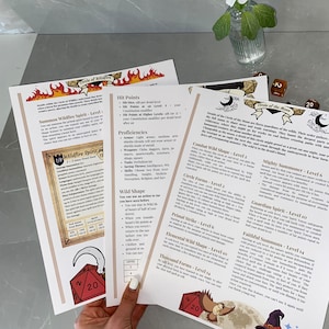 Druid Cheat Sheet | Druid Quick Reference Guide | Dnd Cheat Sheet | 9 ...