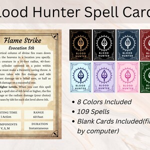BLOOD HUNTER BUNDLE | Dnd Bloodhunter Pack | Blood Hunter Spells ...