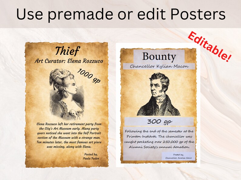 Dnd Bounty Posters Kingdoms & Cities Dnd Poster Dnd - Etsy