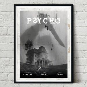 Psycho Classic Poster Artwork Alternative Design Movie Film Poster ...