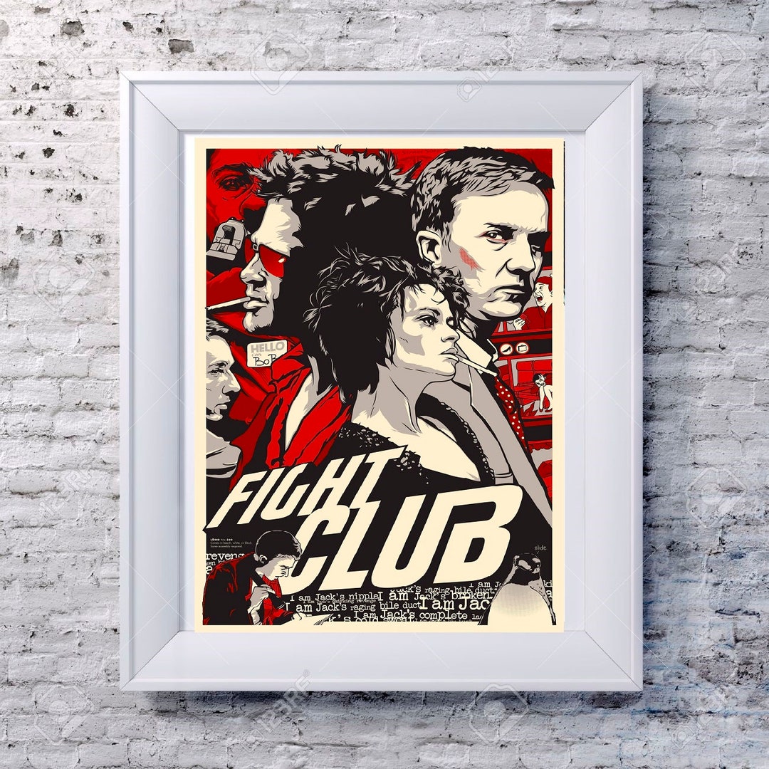 Fight Club Artwork Alternative Design Movie Film Poster Print - Etsy