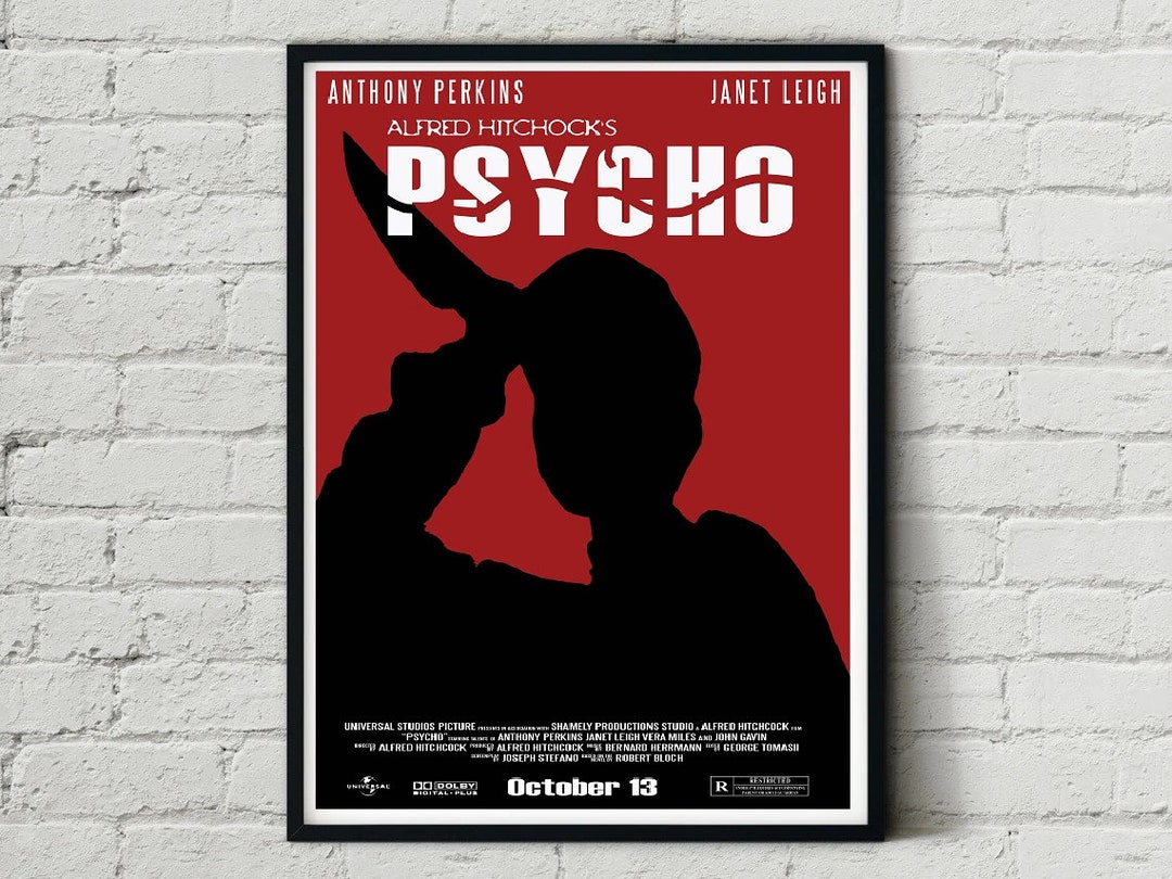 Psycho Classic Horror Poster Artwork Alternative Design Movie Film ...