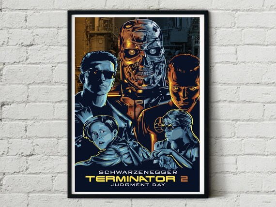 Terminator 2 Judgment Day Poster Artwork Alternative Design - Etsy