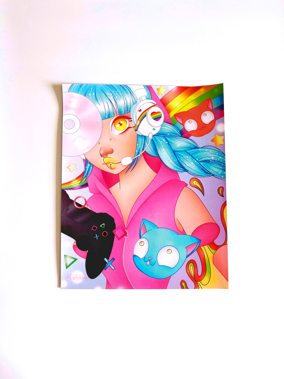 Gamer Girl Poster - Etsy