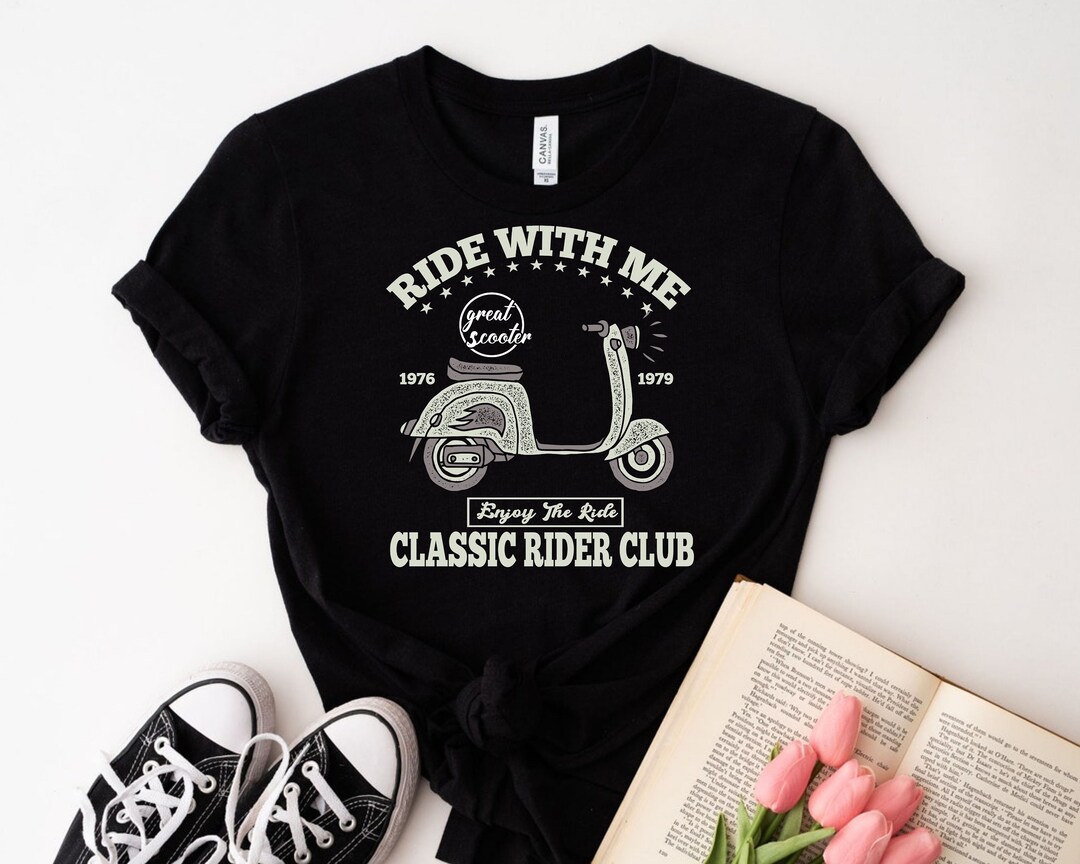 Classic Rider Club, Biker Shirt, Vintage Biker Shirt, Motorcycle Shirt ...