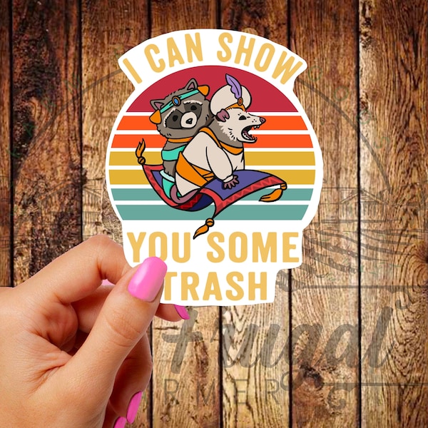 Funny Trash Can Decal - Etsy