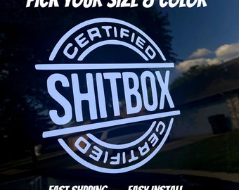 Certified Shitbox Decal - Etsy