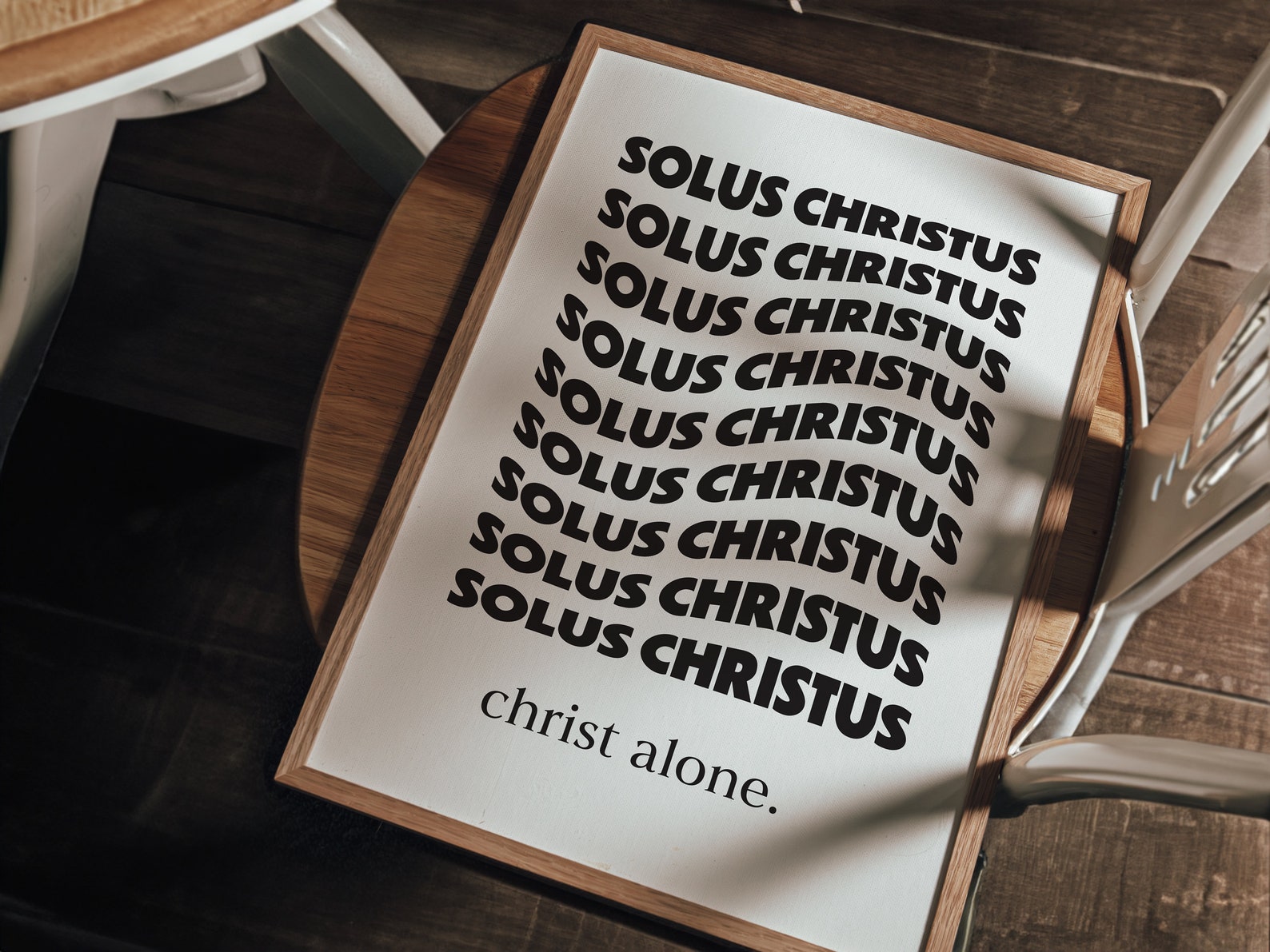 Solus Christus Wall Art, Reformed Wall Decor, Christian Home Decor, 5 ...