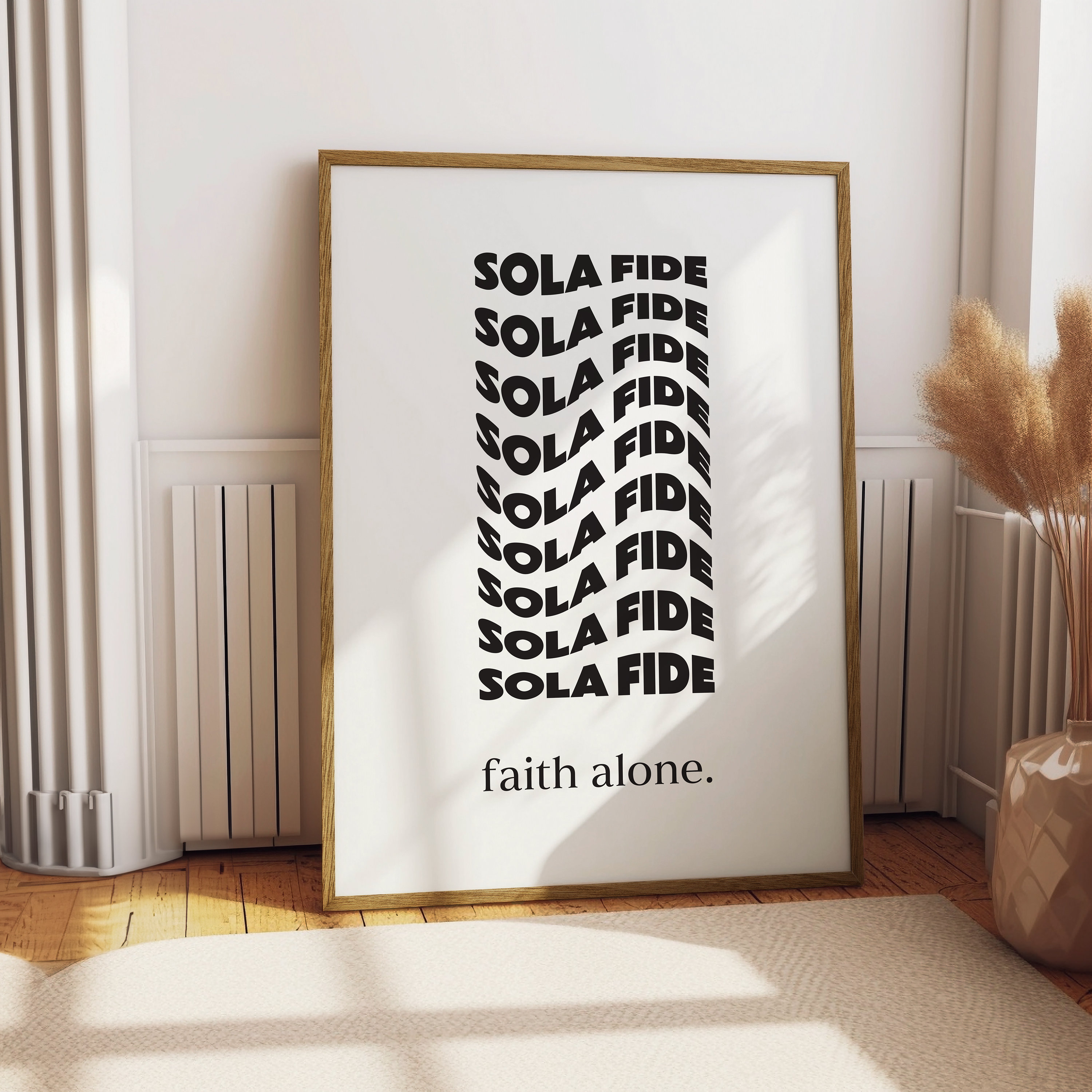 Sola Fide, Reformed Wall Art, Christian Wall Art, Christian Home Decor - Etsy