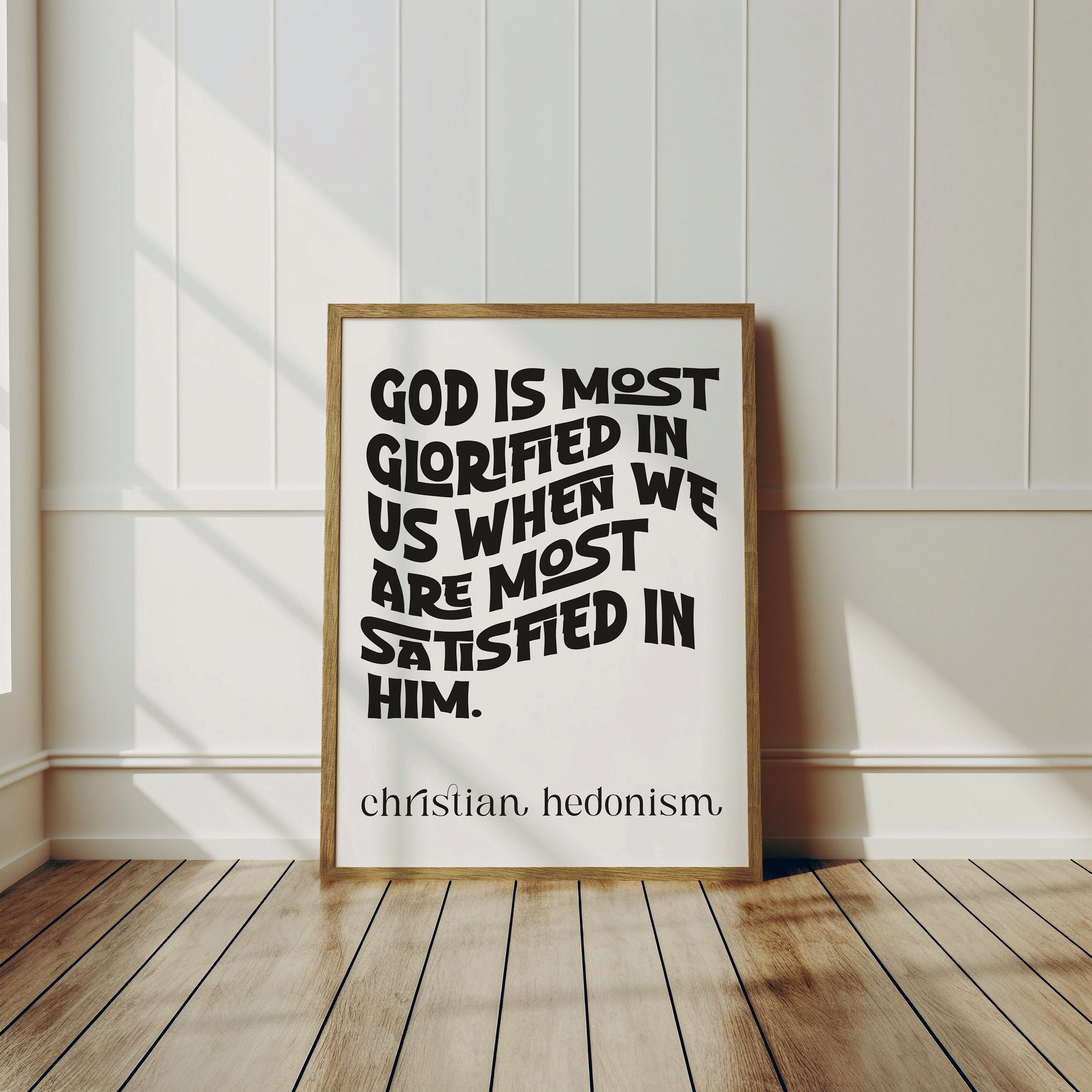 John Piper Quote, Desiring God Wall Art, Reformed, Christian Home Decor ...