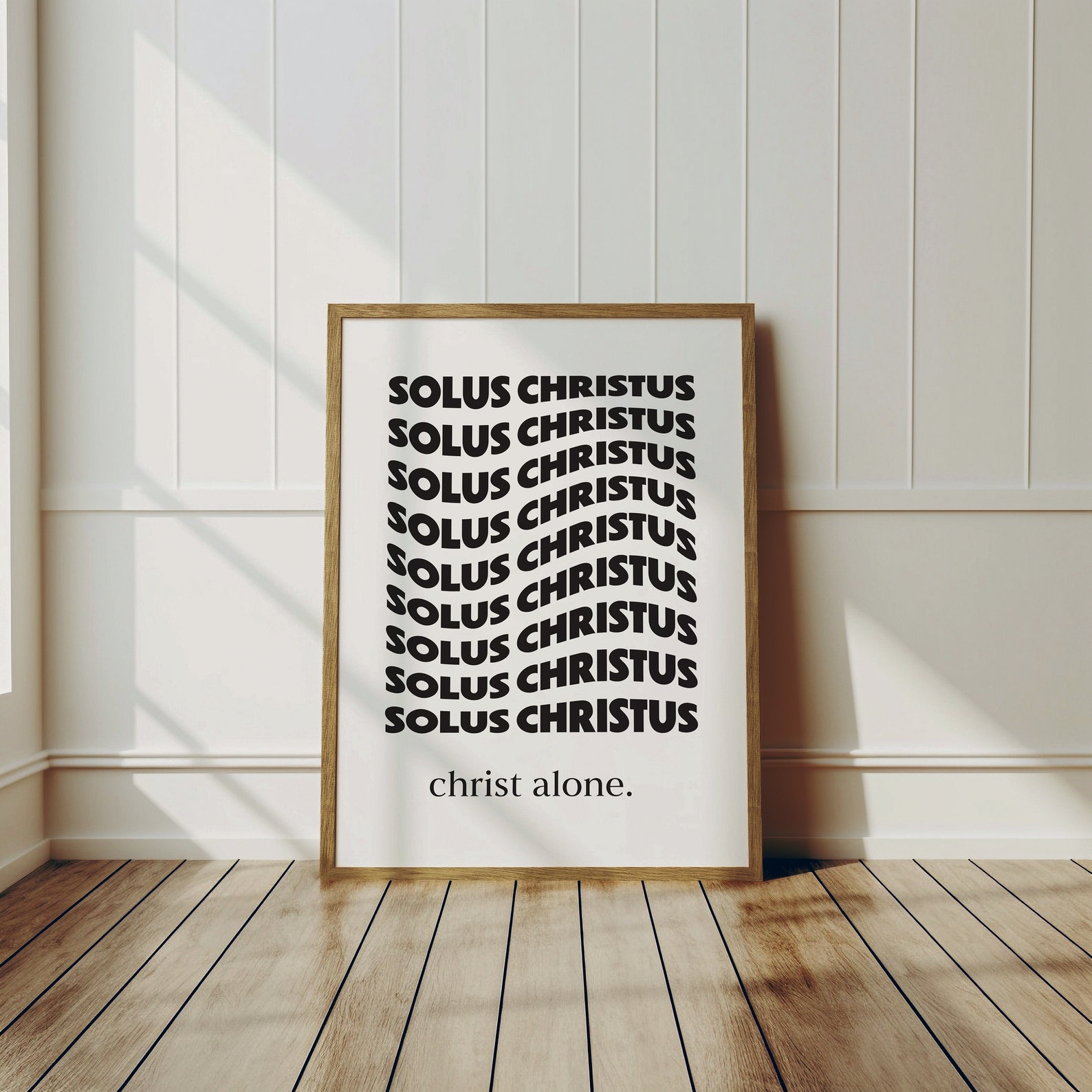 Solus Christus Wall Art, Reformed Wall Decor, Christian Home Decor, 5 ...