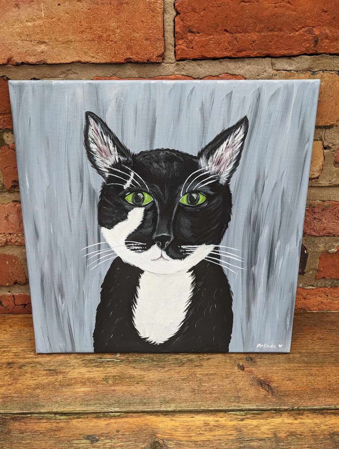 Colin the Cat Painting on Canvas - Etsy