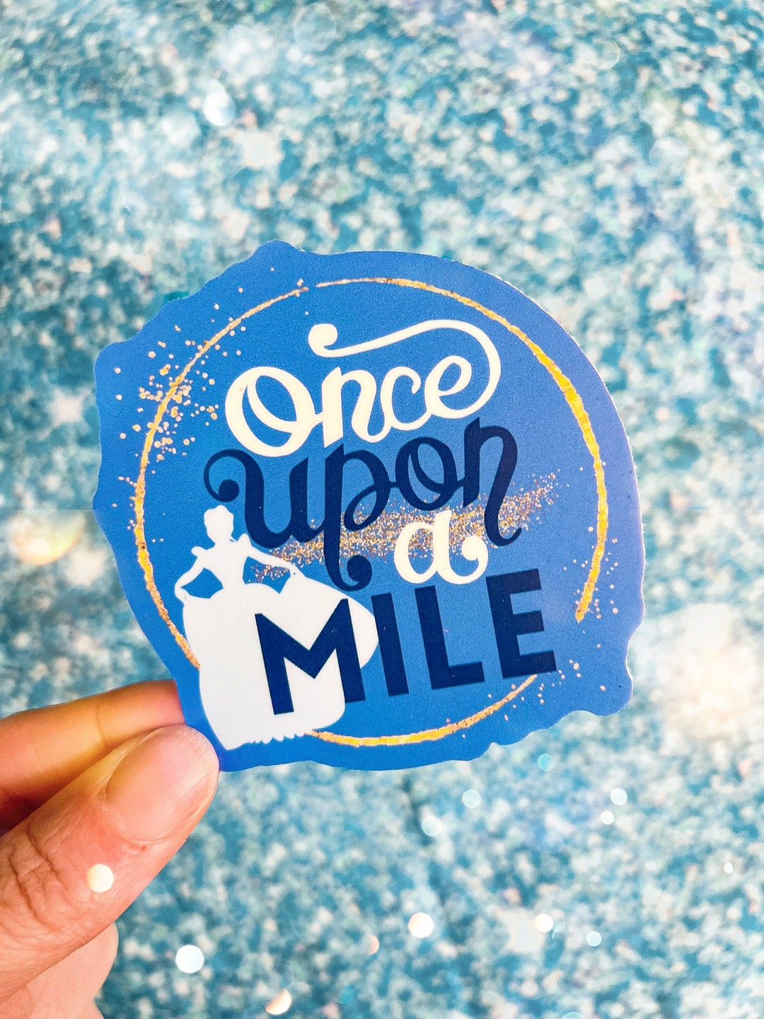 Cinderella, Once Upon a Time, Running Sticker, Vinyl Sticker, Water ...